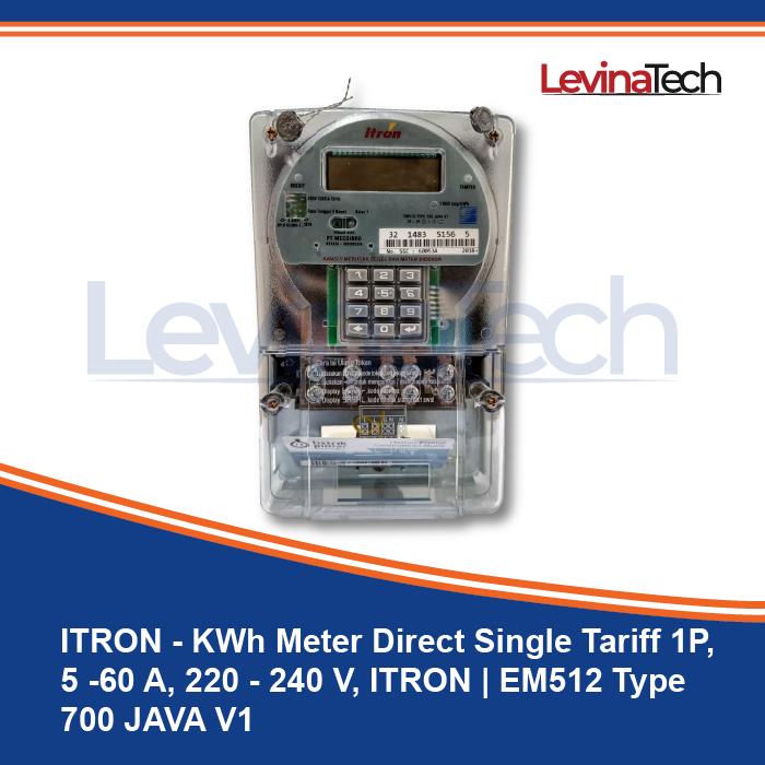 Jual ITRON - KWh Meter Direct Single Tariff / Prabayar 1P, 5 -60 A, 220 ...