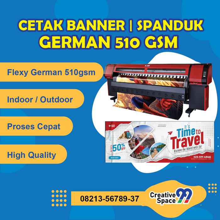 Jual Cetak Spanduk Banner Flexi German 510 GSM - Jakarta Barat - 99 ...