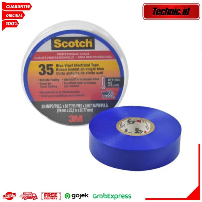 Jual 3M Scotch Isolasi Listrik Vinyl 20 Mtr Praktis Dan Mudah Digunakan ...