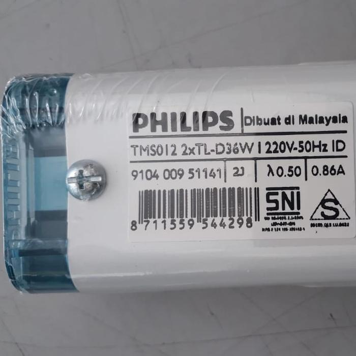 Jual Philips Kap Lampu TL 2 x 36 Watt Balak Simbat TMS 012 Putih - Kota ...