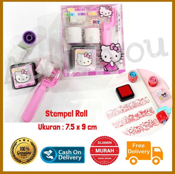 Jual Set Stampel Mainan Stampel Roll Stempel Karakter Anak Cap Stamp ...