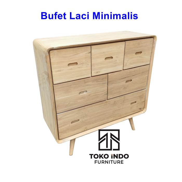 Jual Bufet Laci Minimalis Modern Retro Kayu Jati Harga Murah - Kab ...