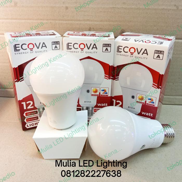Jual Ecova LED bulb Lampu bohlam light Sensor Cahaya 12w 12watt 12 Watt ...