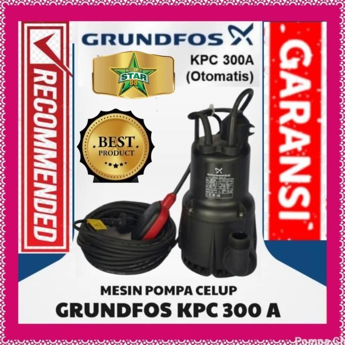 Jual EF Mesin pompa celup sirkulasi kolam ikan koi 24 jam GRUNDFOS KPC 300 - Kota Tangerang ...