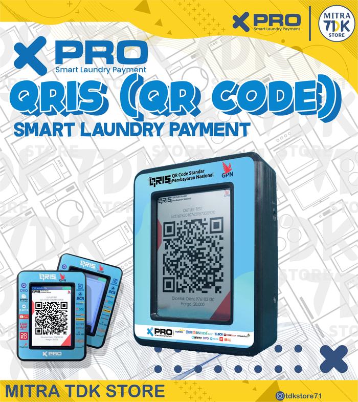 Jual XPRO QRIS - QR Code QRIS| Smart Laundry Payment | untuk mesin ...