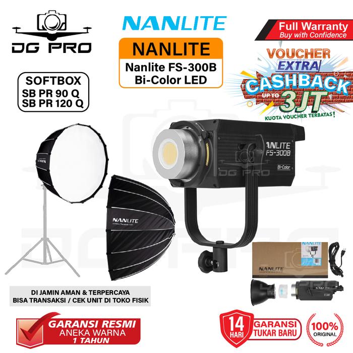Jual Nanlite FS-300B Bi-Color LED Video Light FS300B FS 300B Resmi ...