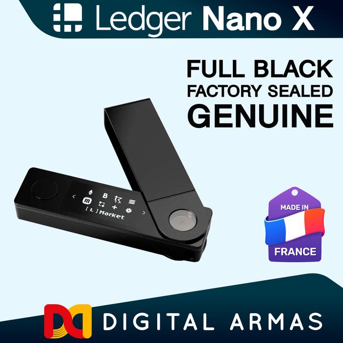 Jual NEW Ledger Nano X FULL BLACK Cryptocurrency and NFT Hardware ...