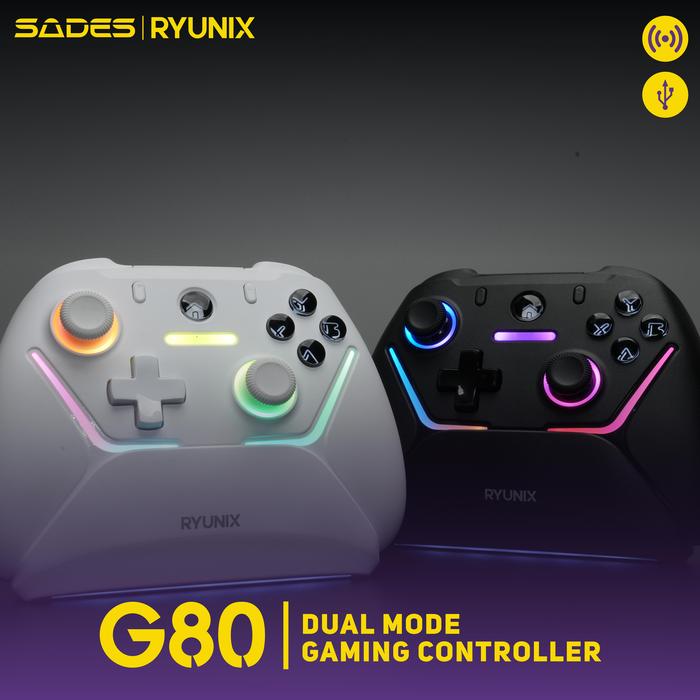 Jual Ryunix G80 / G 80 Gamepad Hall Effect Dual Mode Gaming Controller ...