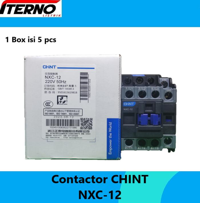 Jual NXC-12 220V CHINT Kontaktor NXC12 - Kota Tangerang - ITERNO LISTRIK | Tokopedia