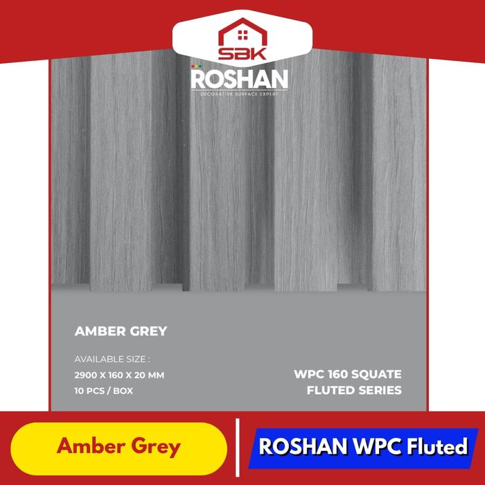 Jual Dekorasi Dinding | Wall Panel Fluted WPC Roshan 2900x160MM - Amber ...