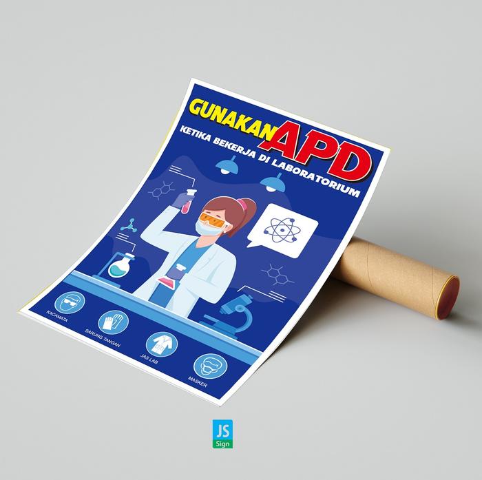 Jual POSTER SAFETY K3 APD LAB. UKURAN A2 - A3 (45x30cm) - Kab. Malang ...