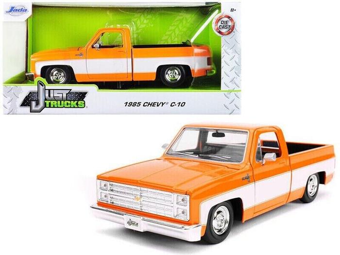 Jual 1985 CHEVROLET C10 PICKUP TRUCK ORANGE & WHITE 1/24 SCALE DIECAST ...