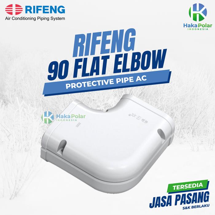 Jual Flat Elbow 90 derajat Protective Pipe AC Putih Rifeng - Kota ...
