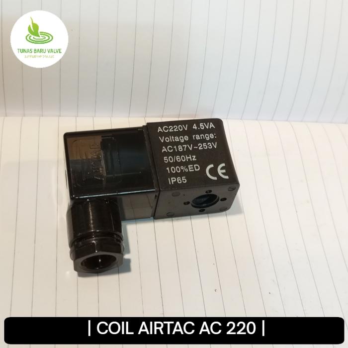 Jual COIL SOLENOID PNEUMATIC AIRTAC AC 220 VOLT / COIL VALVE AIRTAC ...