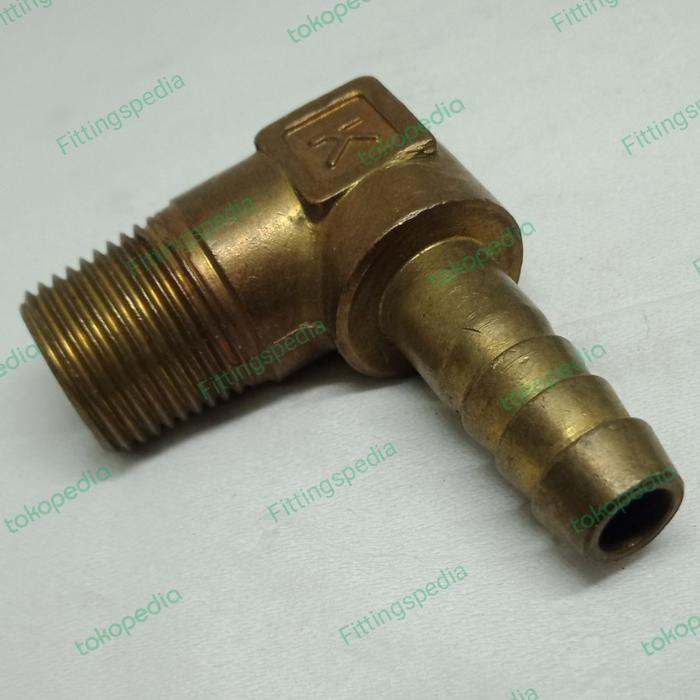 Jual Fitting Elbow Selang OD 3/8" X 3/8" Bsp Brass - Jakarta Barat - Fittingspedia | Tokopedia