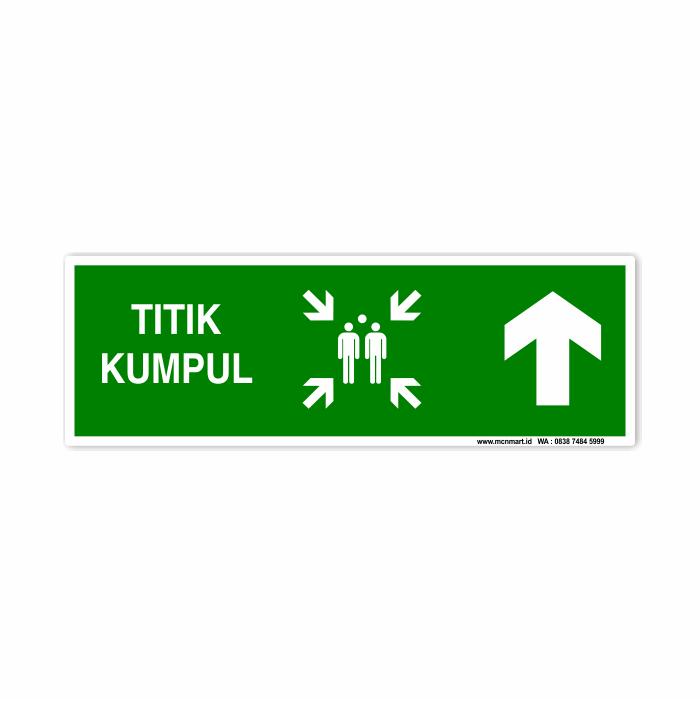 Jual Safety Sign Rambu K3 Emergency - Titik Kumpul 30 x 10cm Allumunium ...