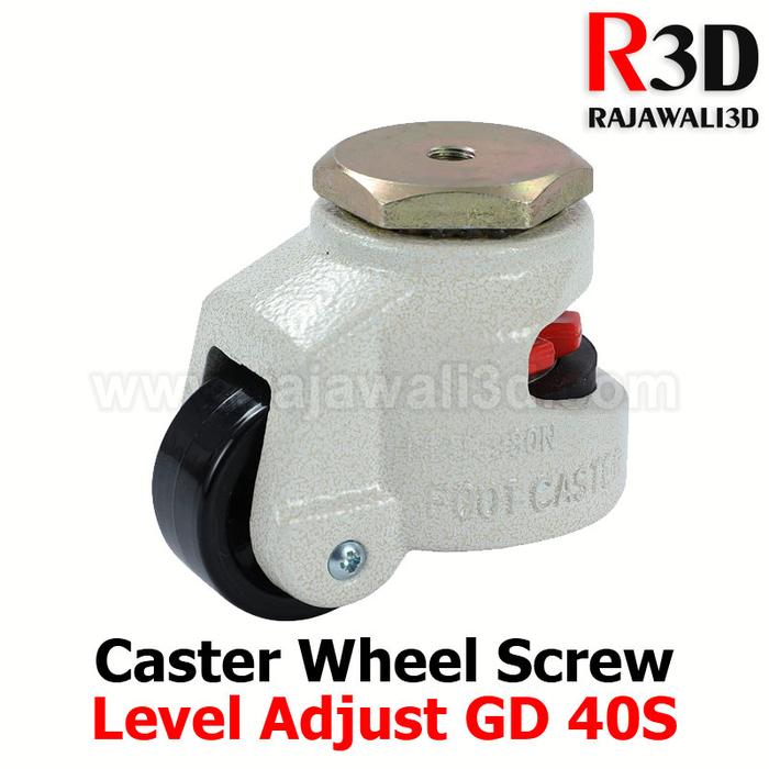 Jual Heavy Duty Roda Caster Wheels Screw GD 40S Leveling Adjustable ...
