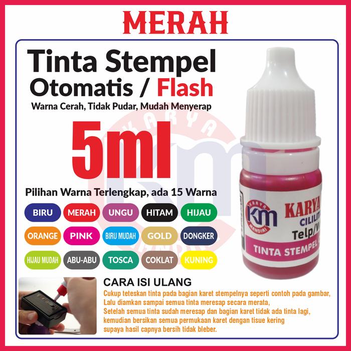 Jual Tinta Raffil stempel Otomatis stempel flash - Biru - Jakarta Timur ...