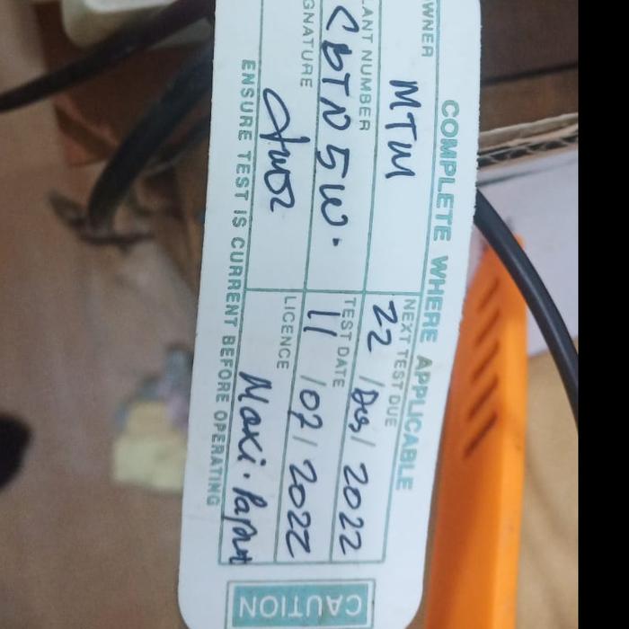 Jual Test Tag Elektrik / Tagging elektrik - Putih - Jakarta Selatan ...