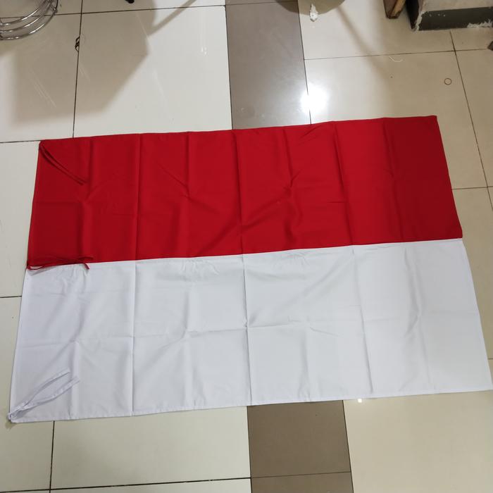 Jual bendera Indonesia bendera merah putih bahan drill uk. 100cm x ...