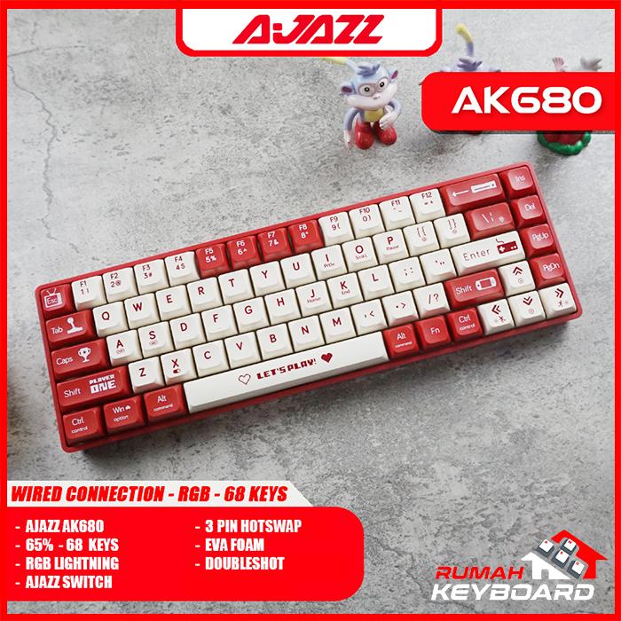 Jual Mechanical Keyboard - Ajazz Ak680 - 65% - Wired - Rgb - Hotswap ...