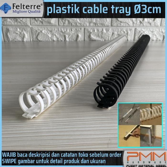 Jual cable tray Ø3cm FELTERRE | kabel duct management organizer ...
