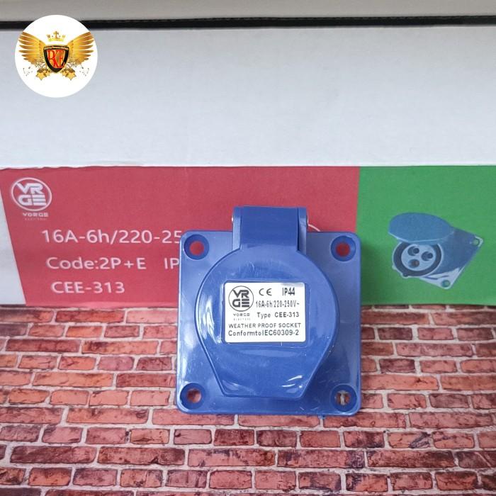 Jual Industrial Panel Socket 3Pole 16A CEE 313 3Pin Stop Kontak Genset - Jakarta Barat - Bintang ...