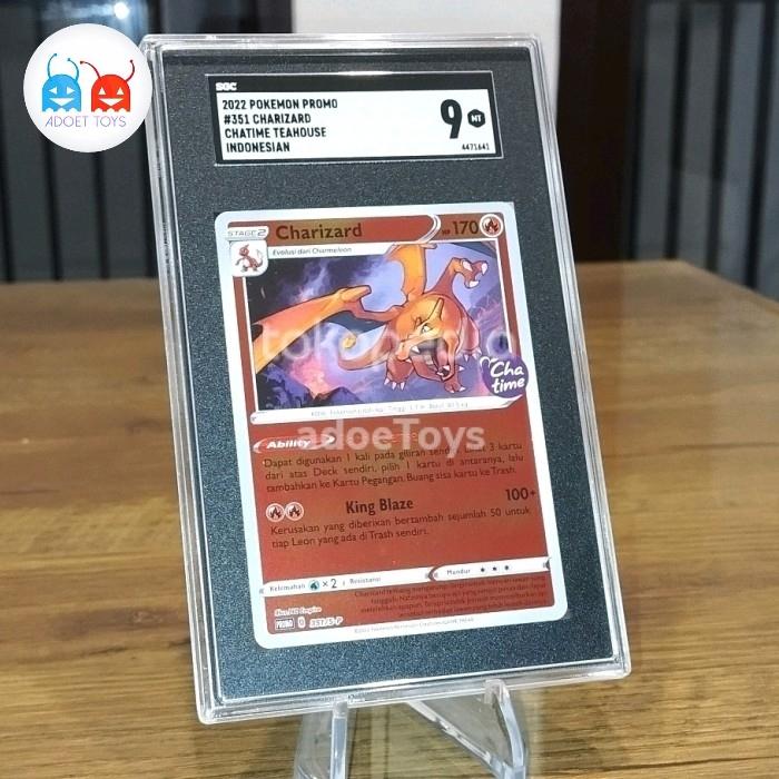 Jual CHARIZARD CHATIME SGC 9 Kartu Pokemon no psa bgs 10 base ex gx v ...
