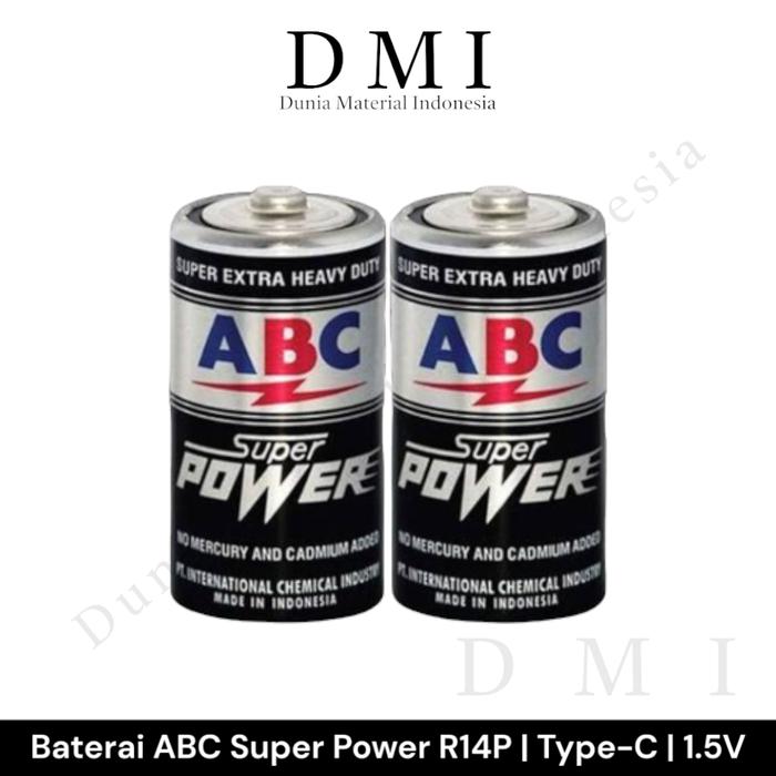 Jual Baterai ABC Super Power Tipe C | 1.5V | Batu Batre | Battery Super ...