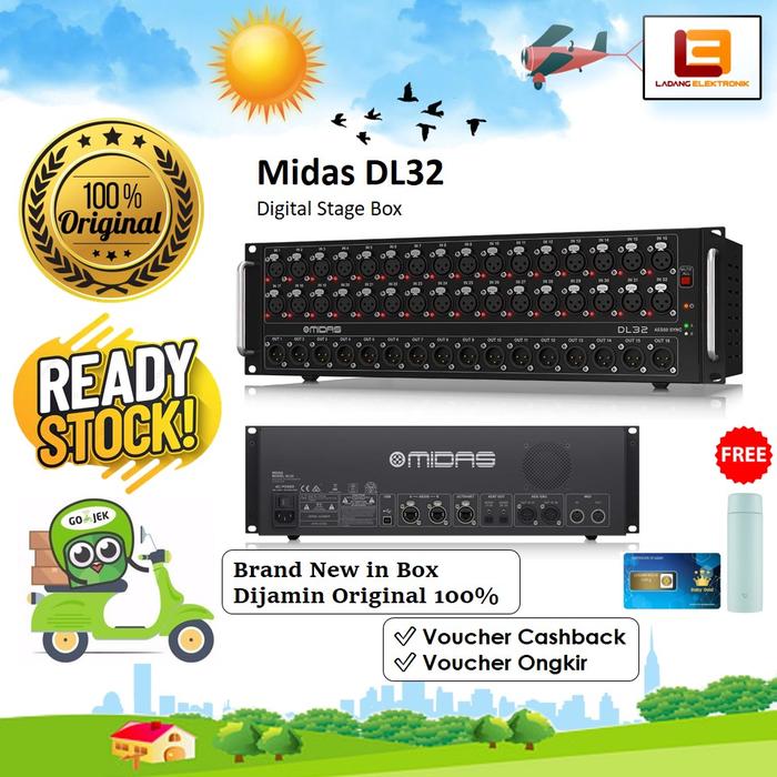 Jual Midas dl32 - DL 32 - dl32 Digital mixer Stage Box 32 Input 16 ...