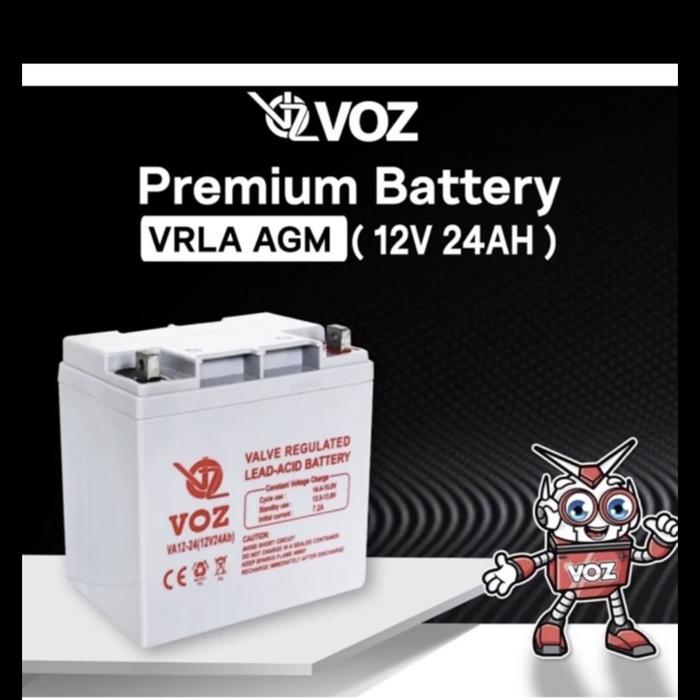 Jual VOZ Battery VRLA 12-24(12V24 Ah)|Baterai Panel Surya|Baterai Solarcell - Jakarta Barat ...