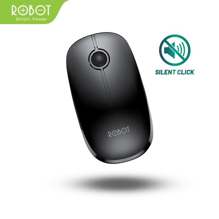 Jual Mouse Robot M330 2.4GHz Wireless Mouse Silent Optical - Black ...