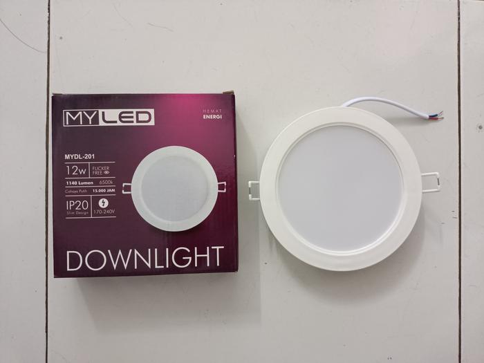 Jual Downlight MY Led Panel Bulat IB Tanam MYLED 6 9 12 18 Watt Putih ...