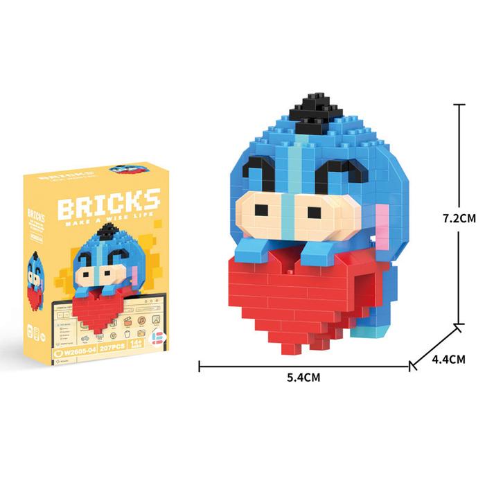 Jual Monitor Bricks Mainan Balok Susun Disney Mini Blok Karakter Kartun ...
