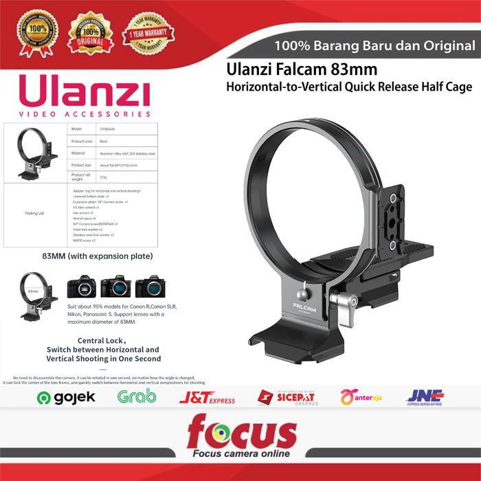 Jual Ulanzi Falcam 83mm Horizontal-to-Vertical Quick Release Half Cage ...