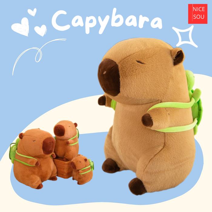 Promo Boneka Capybara Tas kura kura Lucu Plush Doll Hadia Ulang Tahun ...