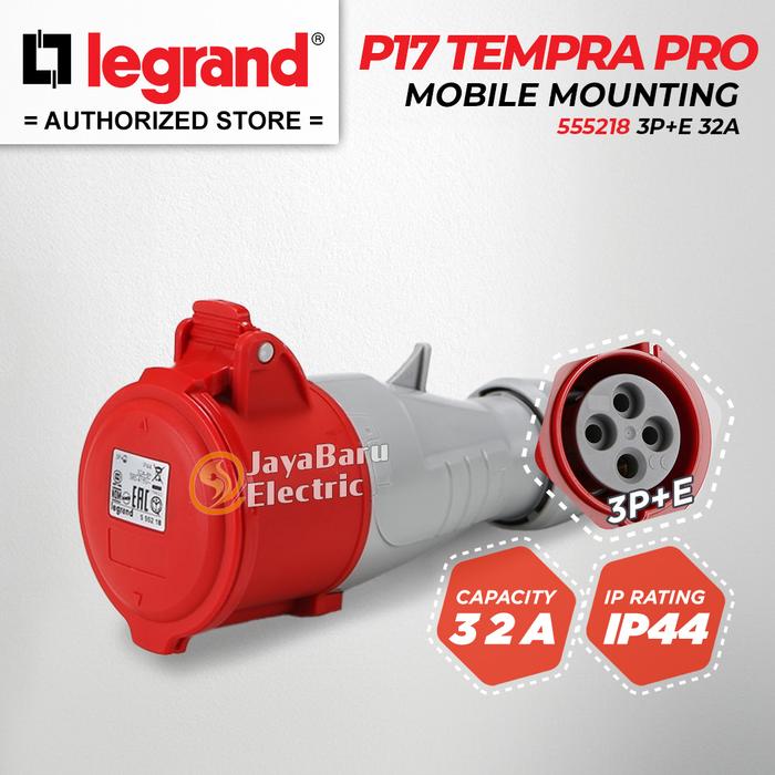Jual Legrand Mobile Mounting Socket 3P+E / 4 Pin 32A P17 Tempra Pro ...