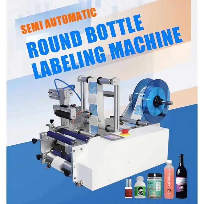 Jual Mesin Label Semi Automatic - Labeling Bottle Manual Automatic ...