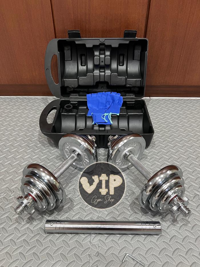 Jual York Dumbell Barbel Set Alat Fitness Besi Angkat Beban 20 KG ...