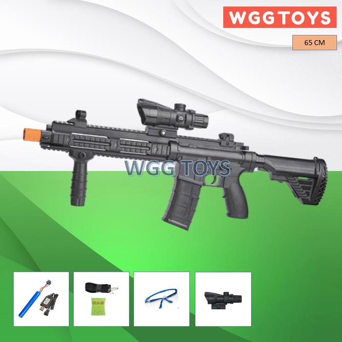 Jual Mainan Water Gel Blaster Automatic M416 Best Quality WGB WGG - Hitam Variasi 2 - Jakarta ...