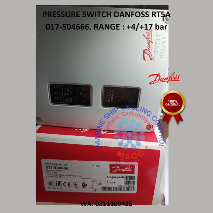 Jual Danfoss Pressure Switch RT5A 017-504666. +7/+17 bar. - Jakarta Utara - MARINE SHIP COOLING ...