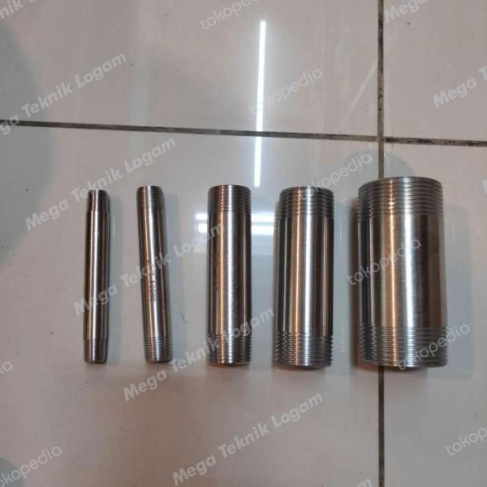 Jual Pipa Nepel Stainless304 20cm / Pipa Nipple 20cm SS304 1" inch ...