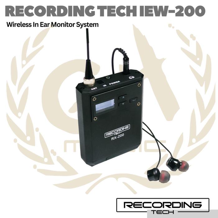 Promo RECORDING TECH IEW-200 Wireless Receiver | IEM IEW200 RX Cicil 0% ...