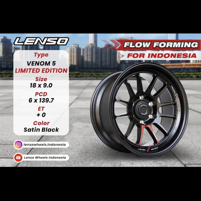Jual VELG LENSO VENOM 5 LIMITED EDITION FOR INDONESIA BRAND NEW - Kota ...