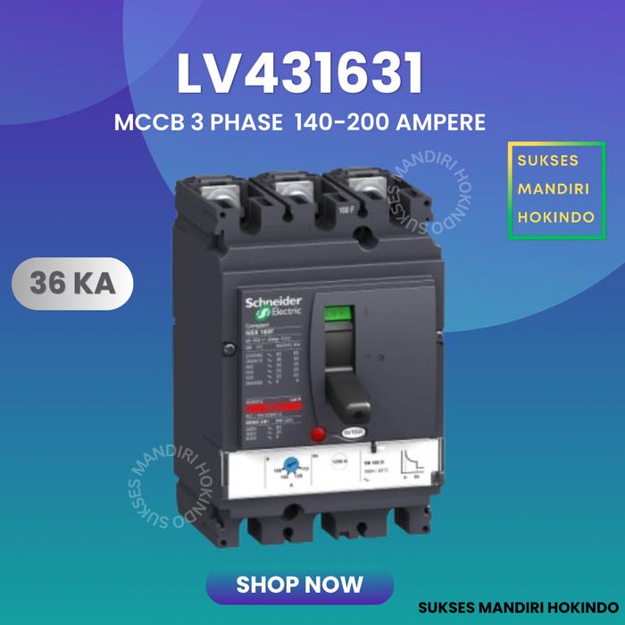 Jual MCCB 3P 200A 36kA LV431631 Breaker Schneider NSX 100F Original SNI - Jakarta Pusat - Sukses ...
