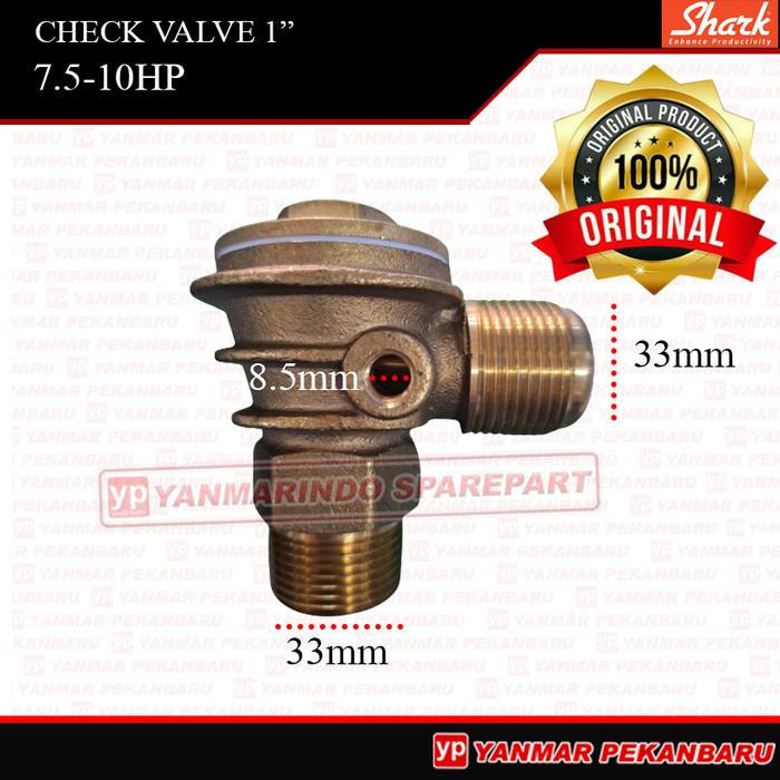 Jual 7.5 HP 10 HP CHECK VALVE KLEP TABUNG TANGKI MESIN KOMPRESOR SHARK ...