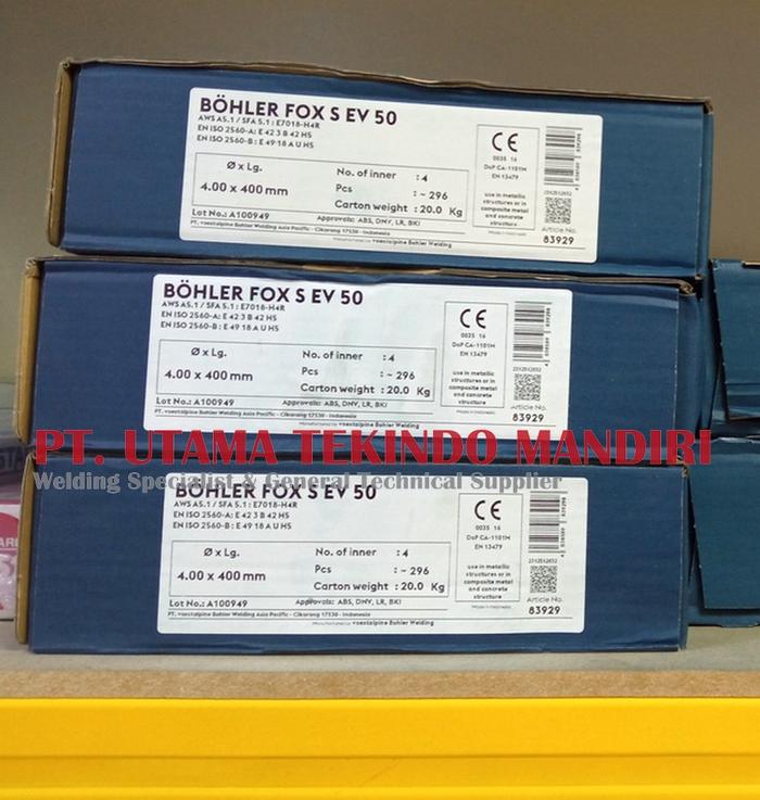 Jual Kawat Las BOHLER FOX S EV 50 - AWS E7018-H4R - Dia. 4,0mm ...