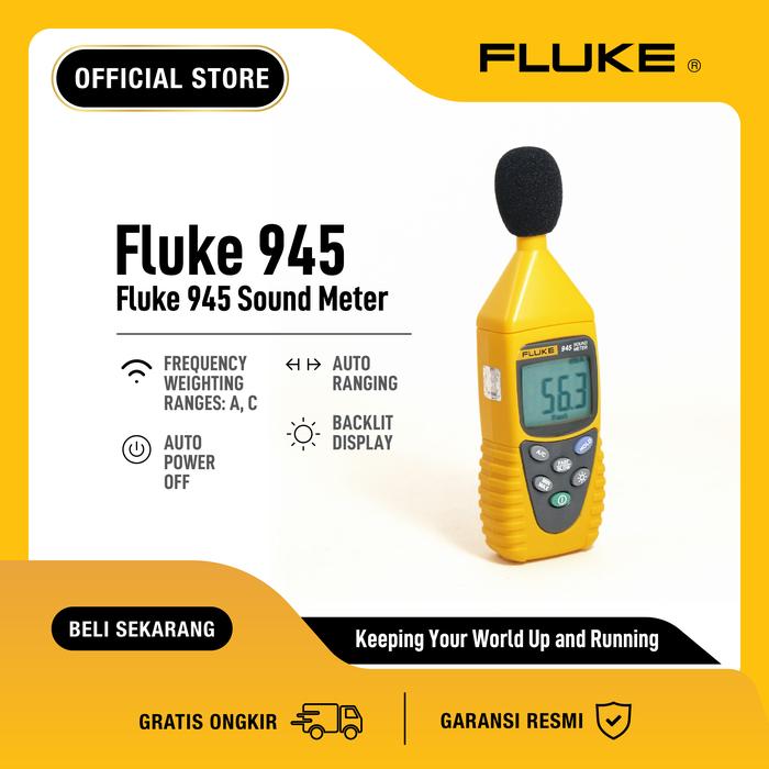 Promo FLUKE 945 Digital Sound Level Meter - 30 to 130 dB Cicil 0% 3x ...
