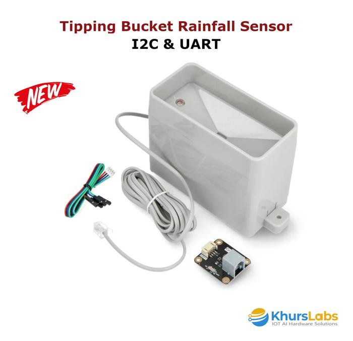 Jual Gravity Tipping Bucket Rainfall Sensor - I2C & UART ( Sensor Hujan By DFROBOT ) - Kota ...