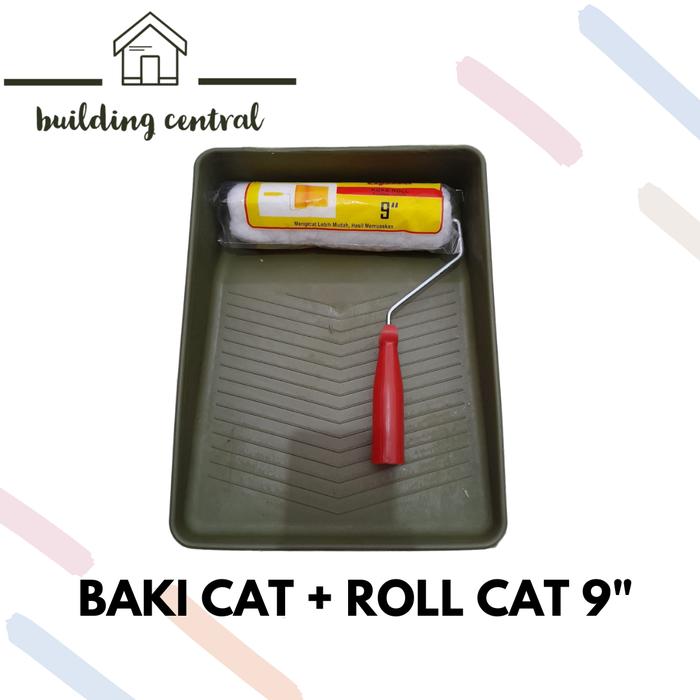 Jual PROMO Paket cat dinding Baki cat dan Roll cat 9" termurah dan ...